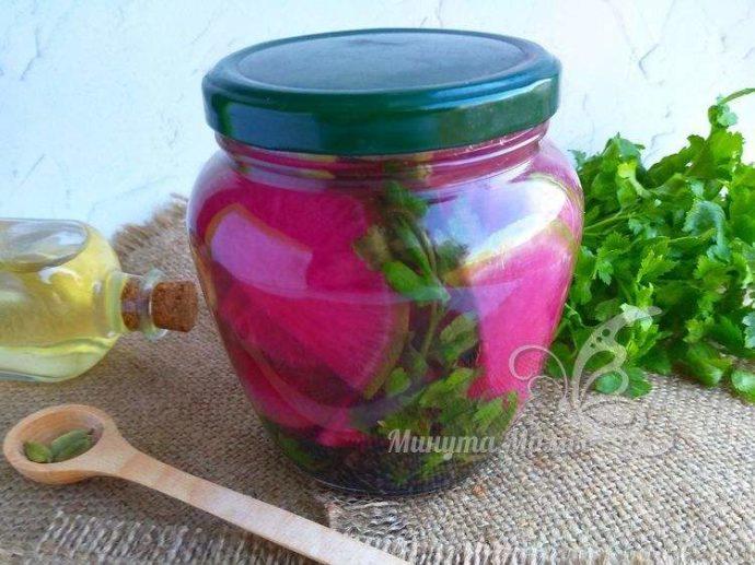 Маринованная редька - рецепт на зиму в домашних условиях